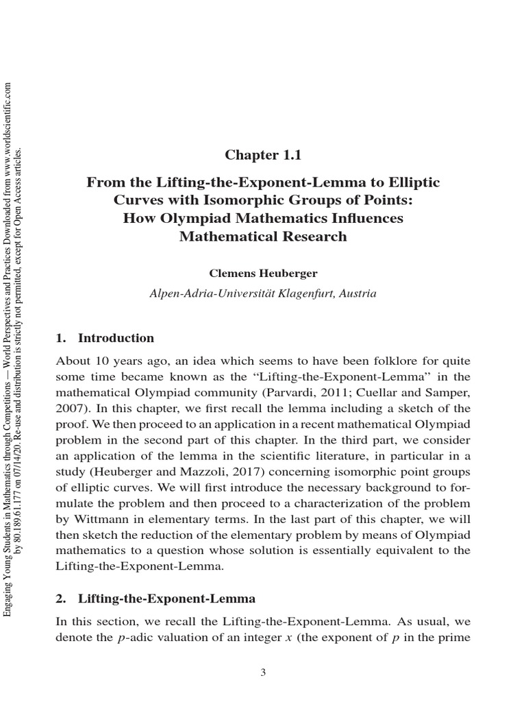 Engaging Young Students in Mathematics Through Competitions (Vol 2 ...