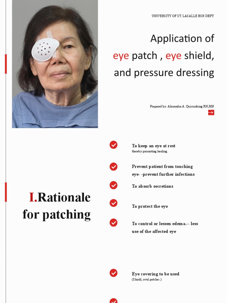 Application of Eye Patches, Eye Shields, and Pressure Dressings: A ...