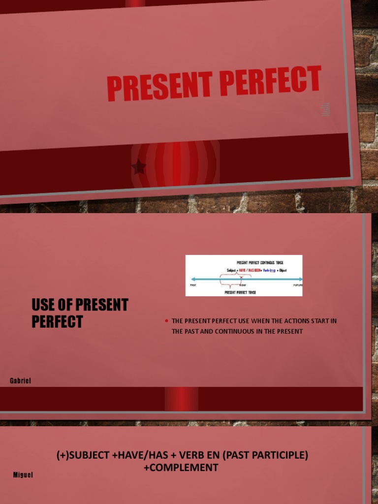 Present Perfect CLASSWORK | PDF