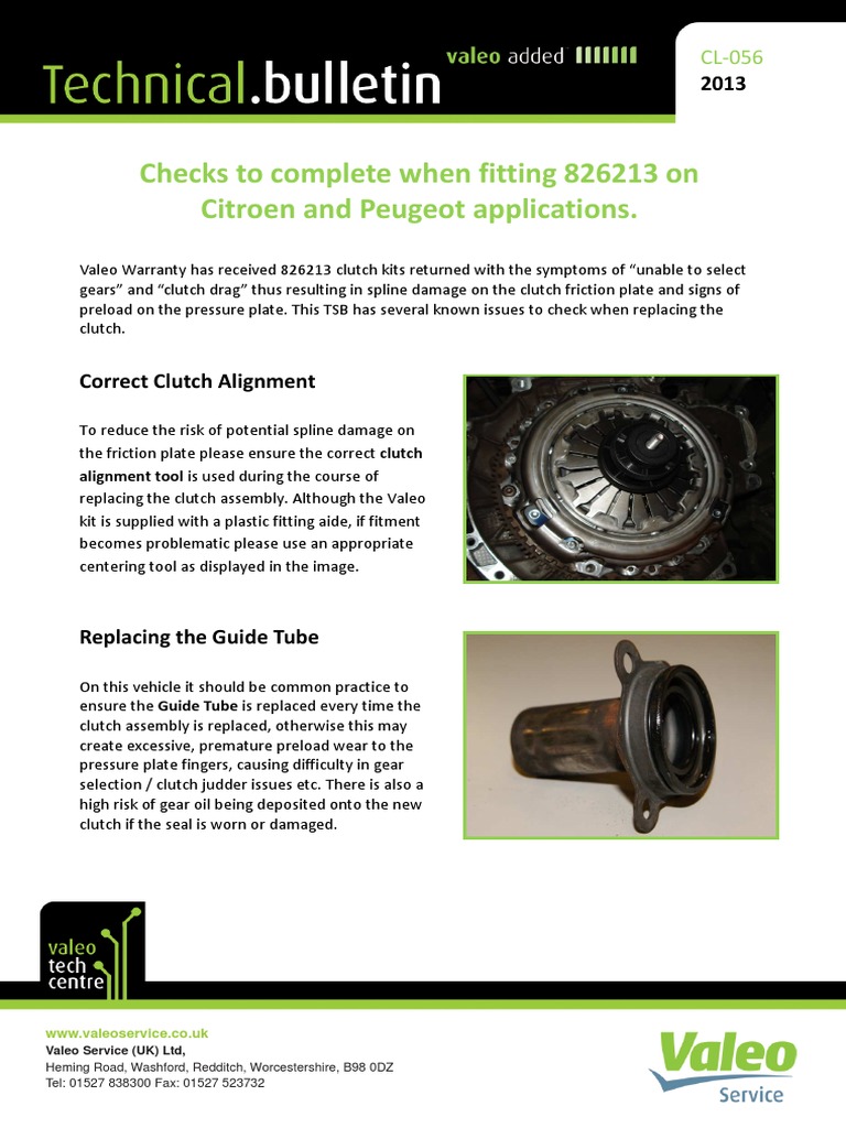 Clutch 826213 - Notice | PDF | Clutch | Transmission (Mechanics)