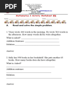 Grade 2 Quarter 3 Week 1 Worksheets | PDF