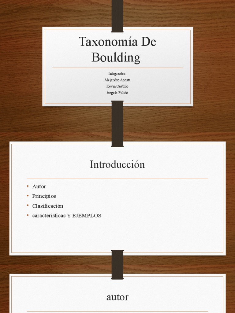 Taxonomia de Boulding | PDF
