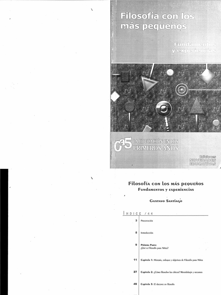 Filosofia Con Los Mas Pequeños Fundamentos Y Experiencias Novedades