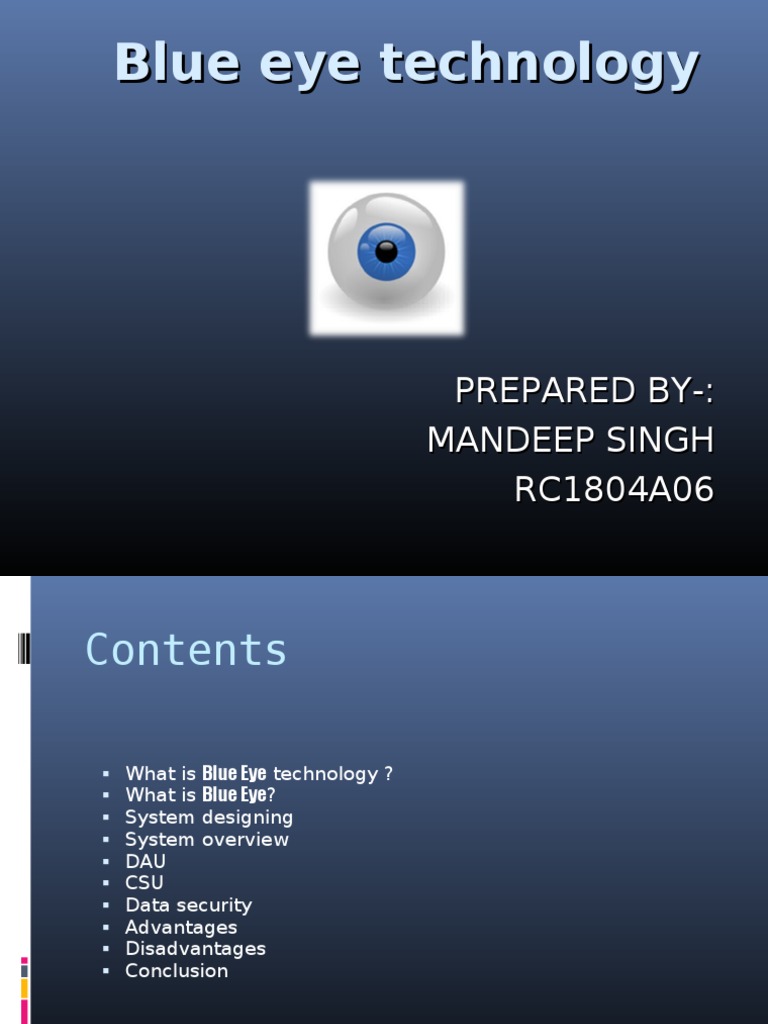 Blue Eye | Bluetooth | Perception