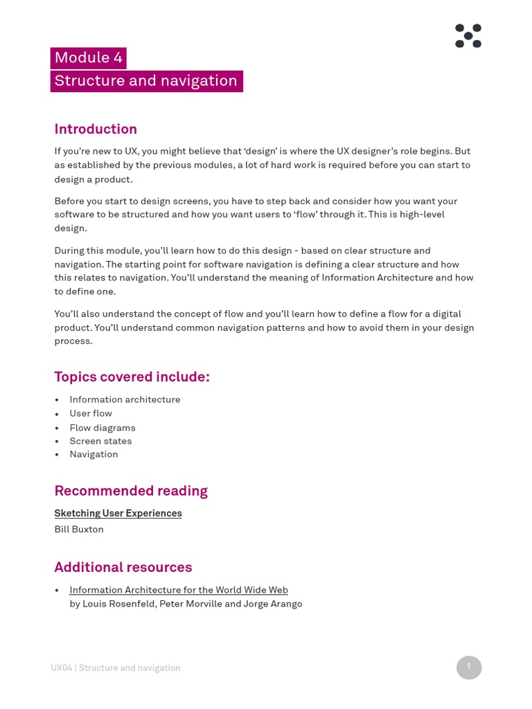Module 4 Structure and Navigation | PDF | Art