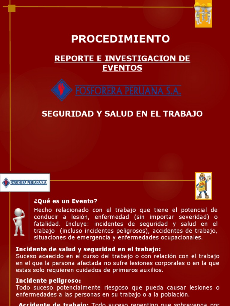 Reporte e Investigacion de Eventos | PDF | Bienestar | Medicina