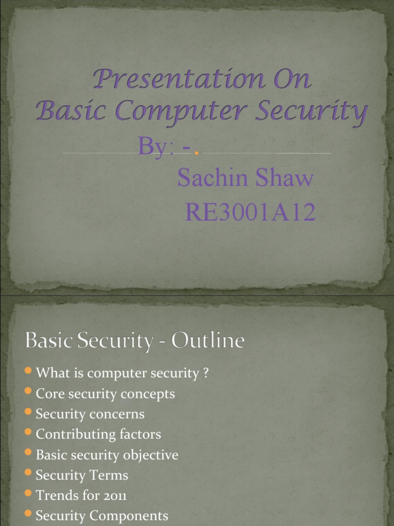 Basic Computer Security | PDF | Encryption | Malware
