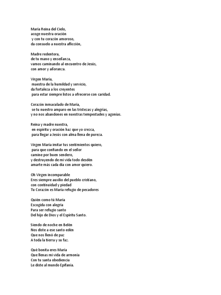 Coplas A La Virgen María | PDF