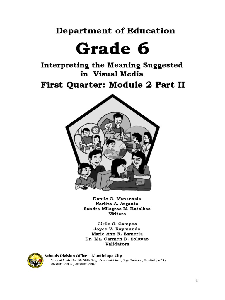 Grade 6: Department of Education | PDF | Symbols | Graphics