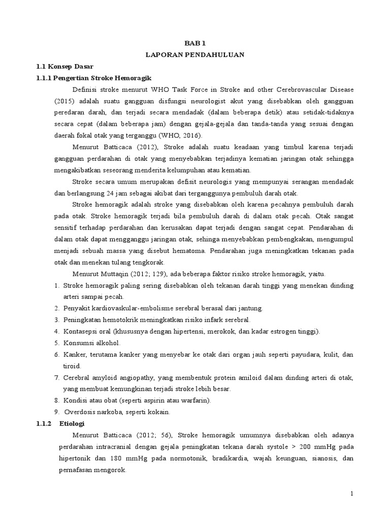 LP Stroke Hemoragik | PDF