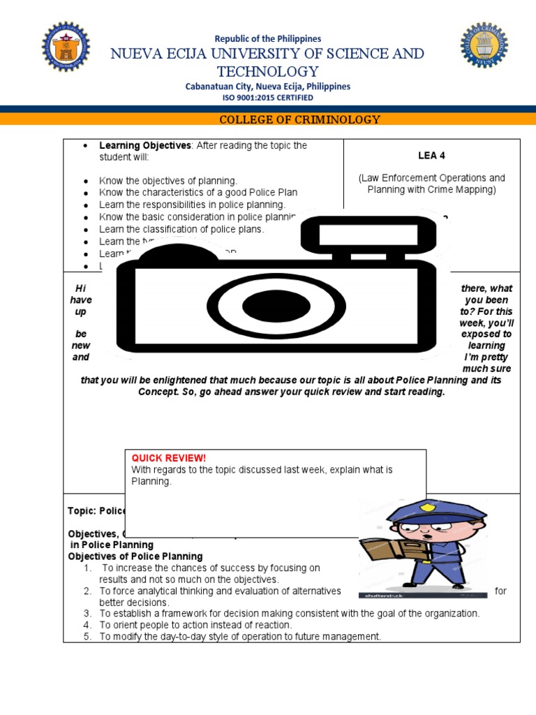 Week 2 - Lea 4 New | PDF | Police | Policy