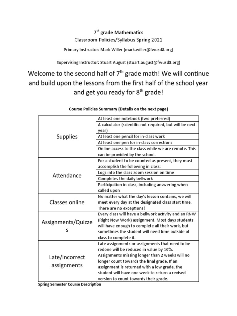 Mark Willer Expectancy Sheet 1 | PDF | Schools | Chromebook