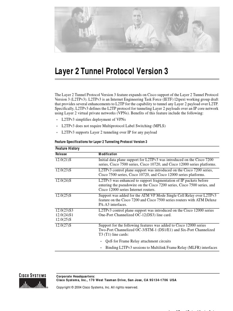 L2TP v3 | PDF | Internet Protocols | Computer Network