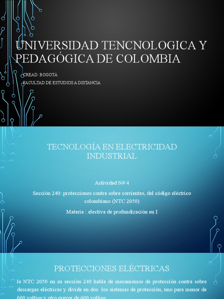 NTC 2050 | PDF | Electricidad | Corriente eléctrica