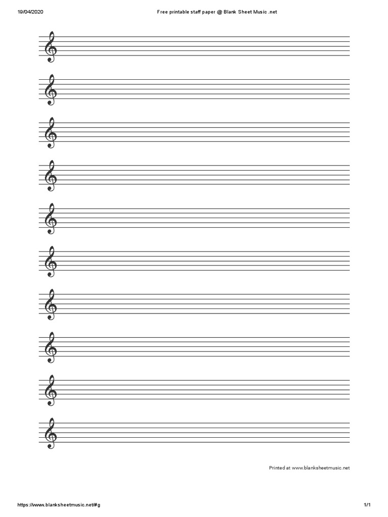 Partitura em Branco | PDF