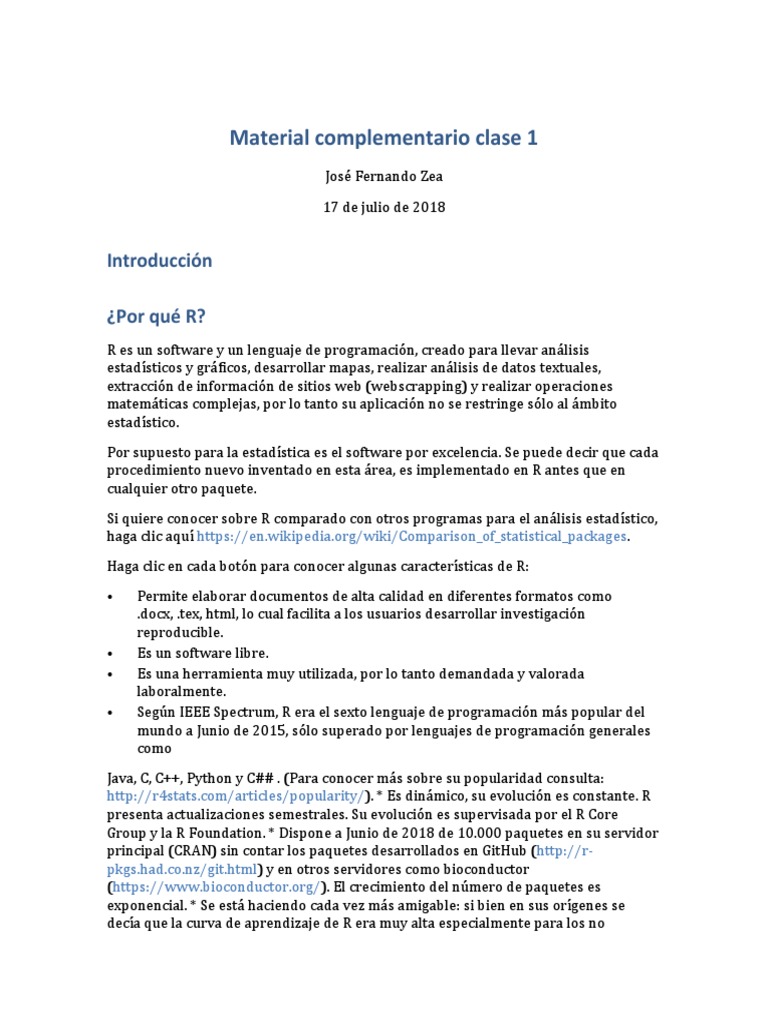 Material Complementario Clase 1 | PDF | Entorno de desarrollo integrado | Archivo de computadora