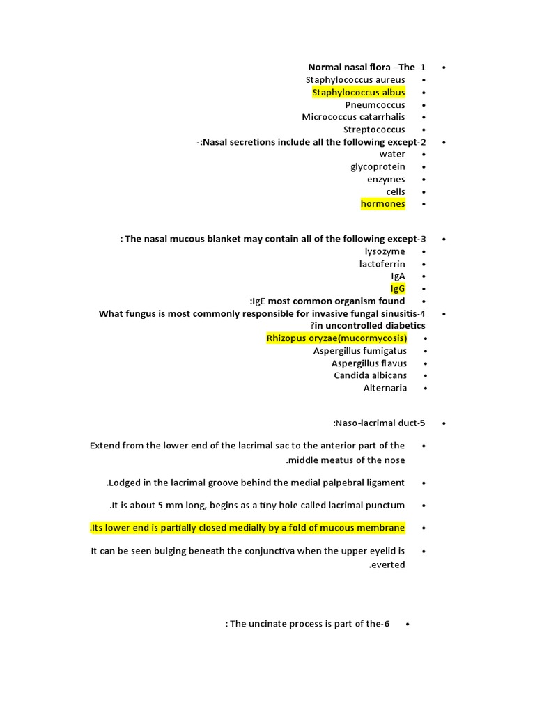Normal Nasal Flora - The | PDF | Human Nose | Vestibular System