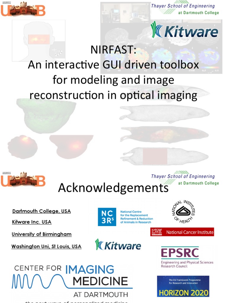 Nirfast: An Interac1ve GUI Driven Toolbox For Modeling and Image Reconstruc1on in Op1cal Imaging ...