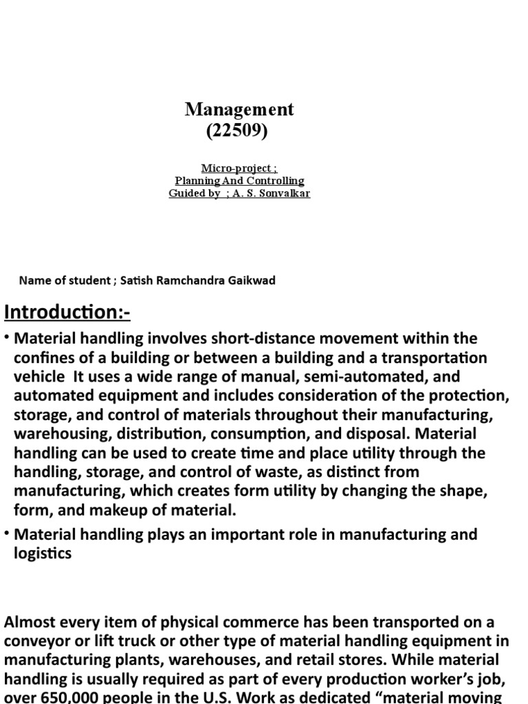 Management (22509) : Name of Student Satish Ramchandra Gaikwad | PDF | Business Process ...