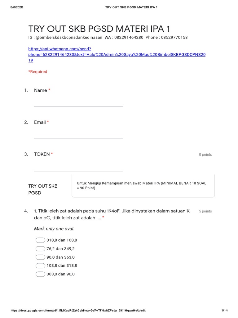 IPA PART 1 - Google Forms | PDF
