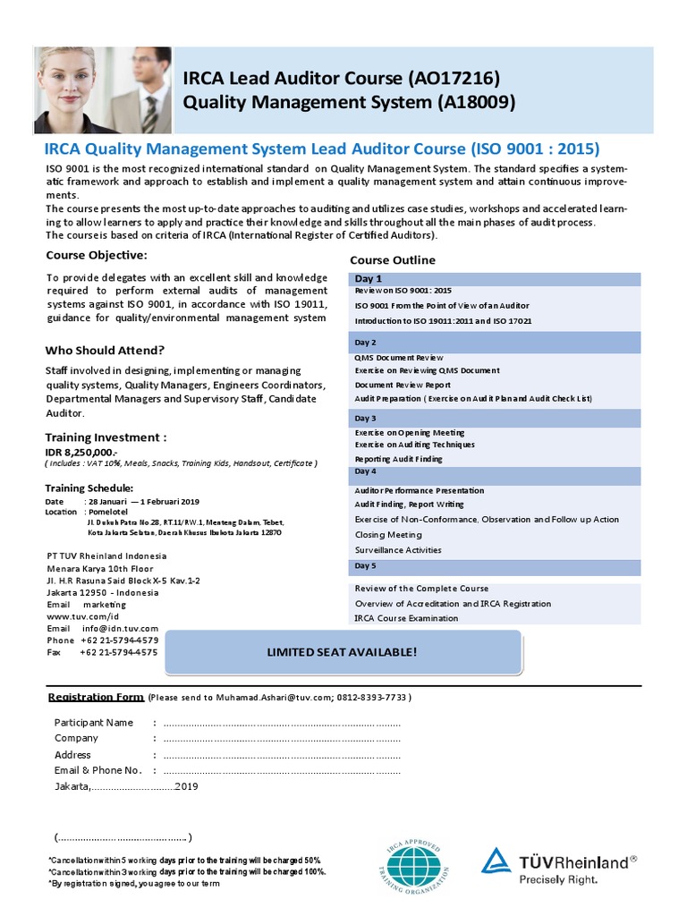 IRCA 9001 - 2015 - 28-1 Februari 2019ENG | PDF | Iso 9000 | Quality ...