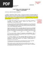 Notarial & Holographic Wills (Sample) | PDF | Will And Testament ...