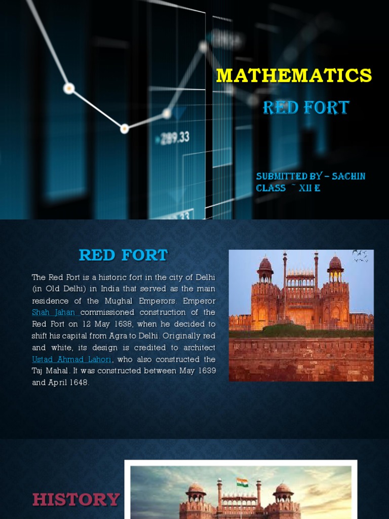 XII Maths Project On Taj Mahal Monument | PDF | Sculpture