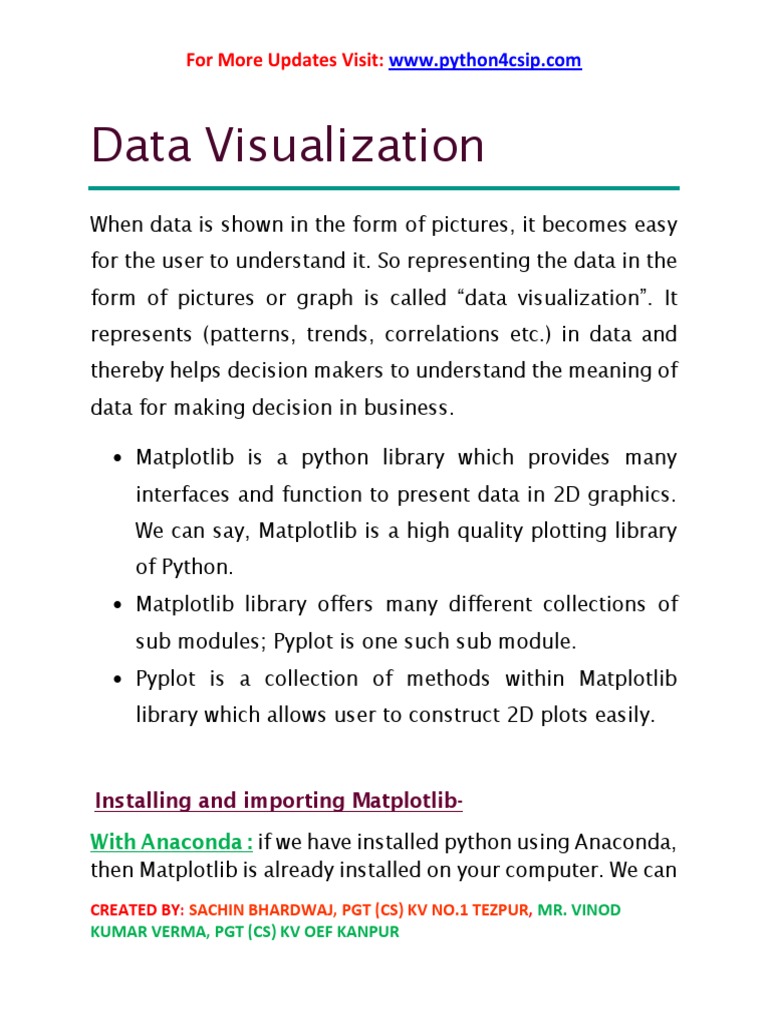 Data Visualization | PDF | Pie Chart | Chart