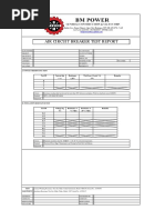Megger Test Form | PDF | Electrical Engineering | Manufactured Goods