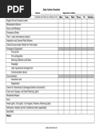 Driver Assessment Checklist | PDF | Vehicles | Landing Gear