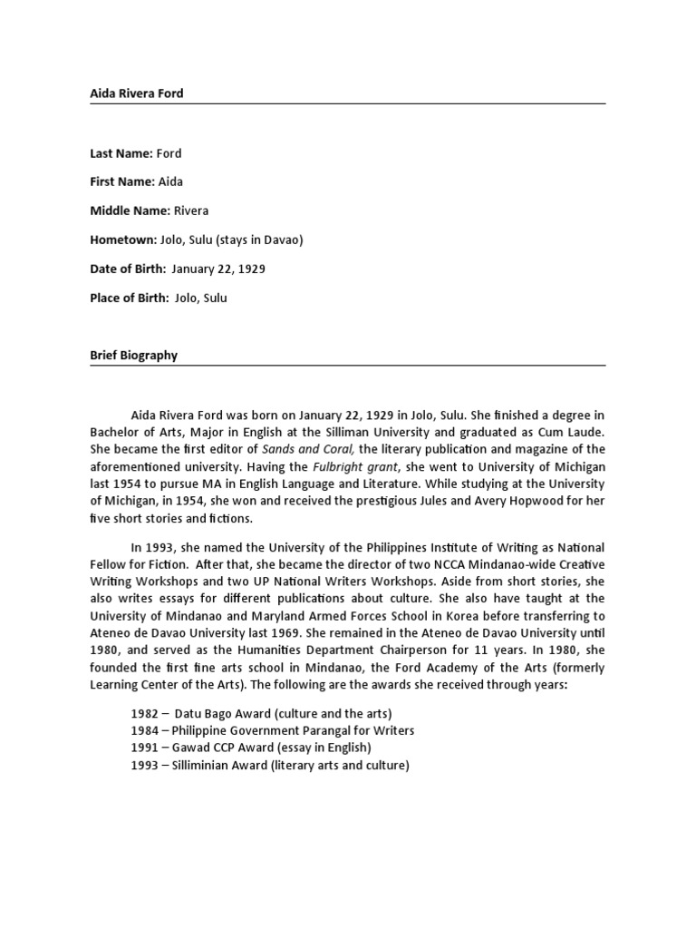 21st Century Literature L Aida Rivera Ford | PDF | Poetry