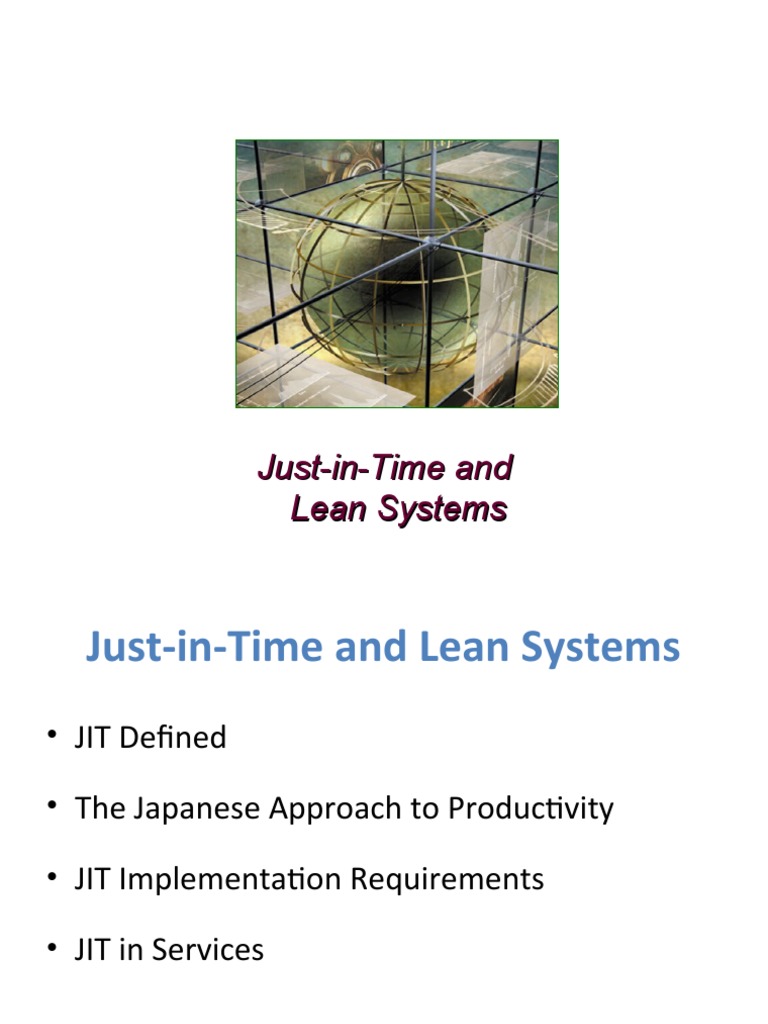 Just-in-Time and Lean Systems | PDF | Business Process Management ...