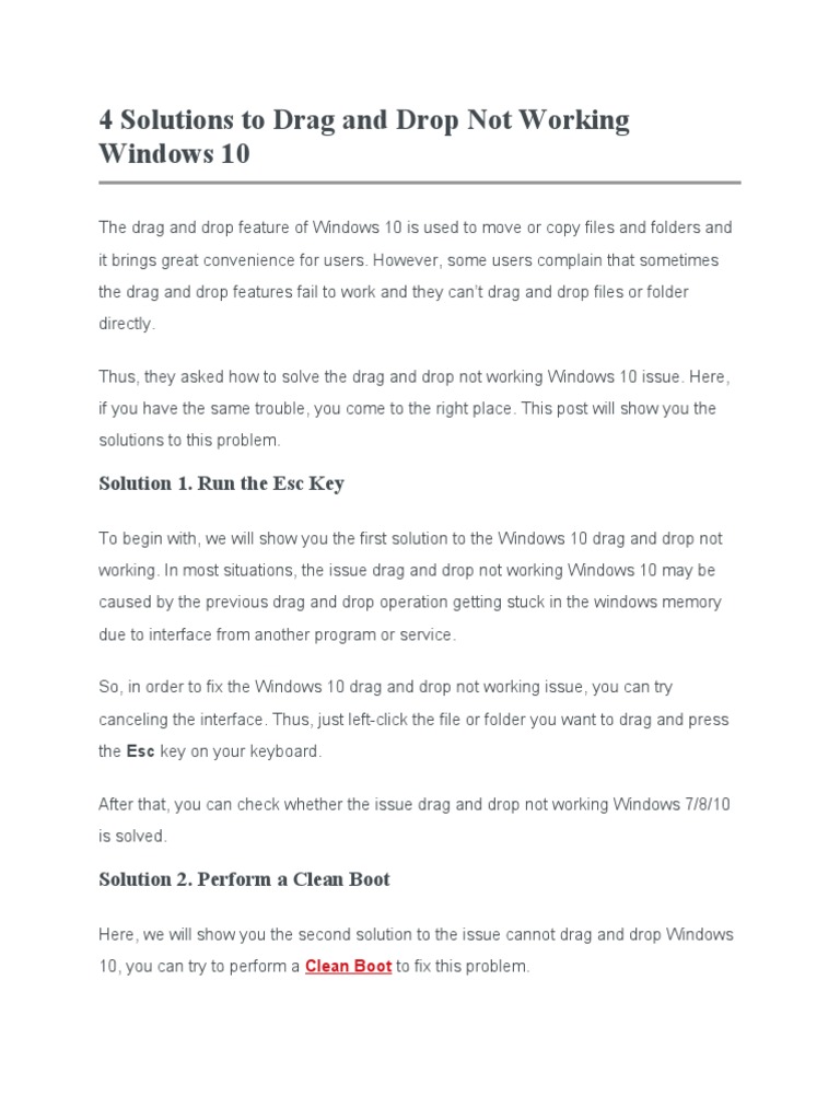 Fix Drag and Drop Function | PDF | Windows Registry | Windows 10