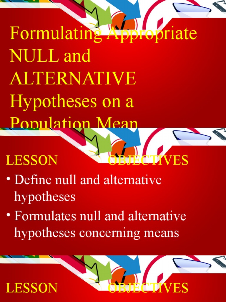 Formulates Appropriate Null And Alternative Hypothesis Pdf Null
