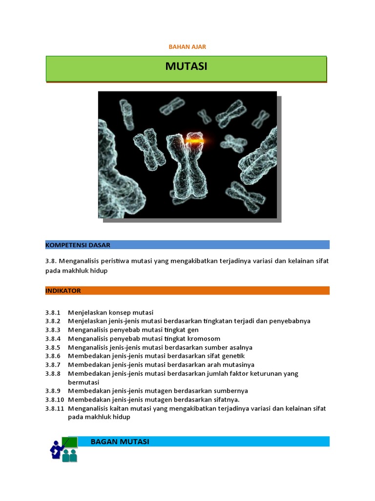 Bahan Ajar Mutasi | PDF