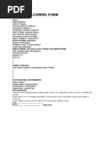 Employee Joining Form | PDF