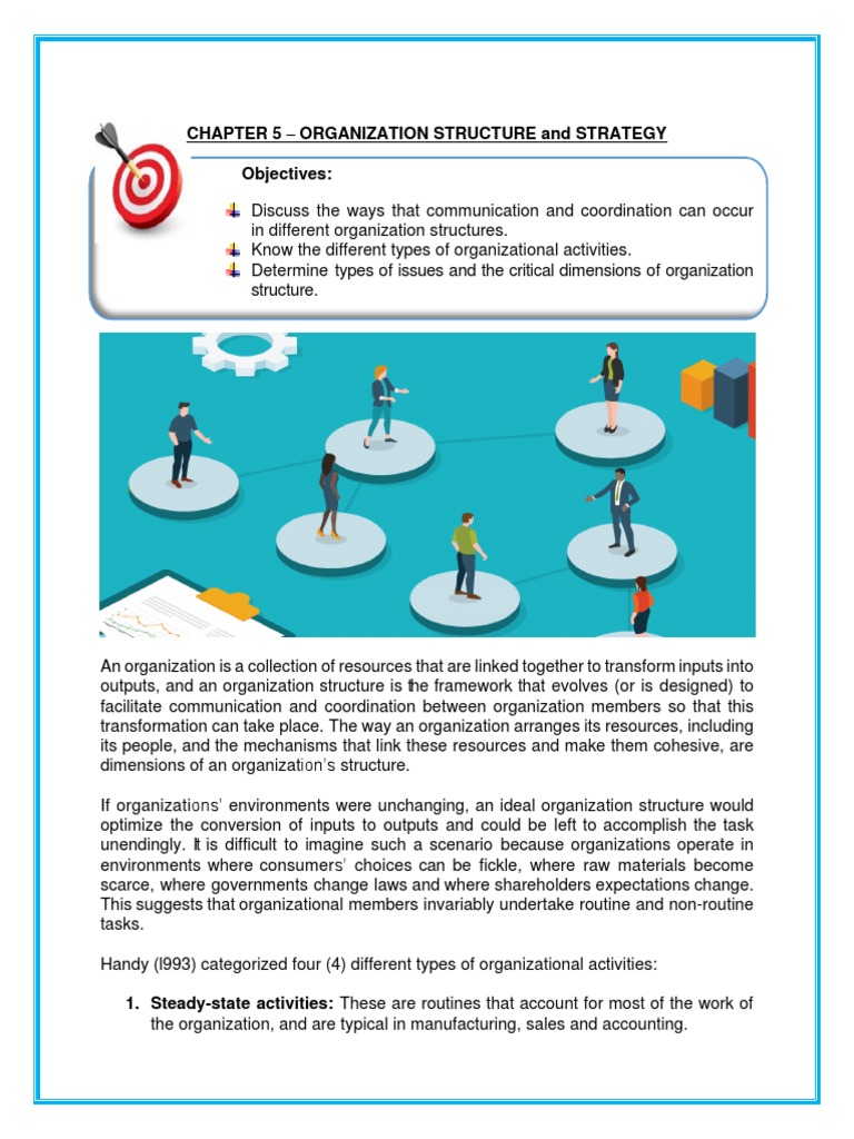 Chapter 5 - Organization Structure and Strategy | PDF | Strategic ...