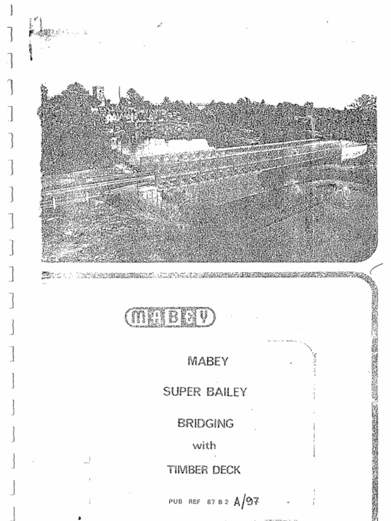 Mabey Super Bailey Bridging With Timber Deck | PDF