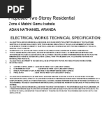 General Notes and Specifications | PDF | Electrical Wiring | Electricity