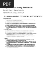 Sanitary General Notes and Specifications | PDF