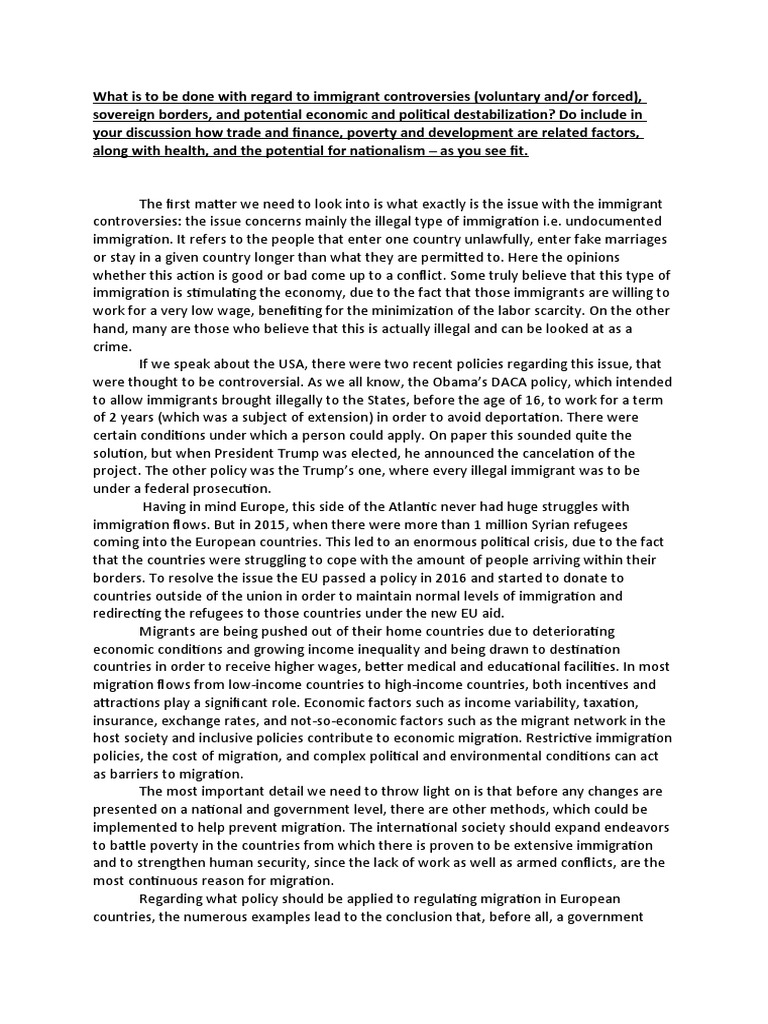 Contemporary Global Issues | PDF | Human Migration | Immigration