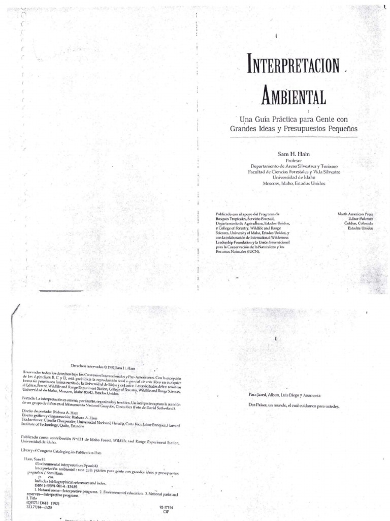 Sam Ham Interpretación Ambiental | PDF | Naturaleza