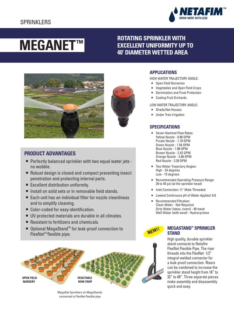 SMEGA MegaNet | PDF | Pipe (Fluid Conveyance) | Irrigation