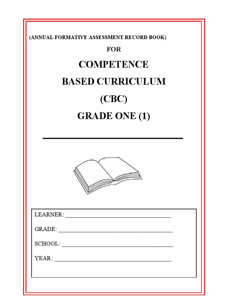 Grade 1 CBC Assessment Record Book | PDF | Career & Growth | Finance ...