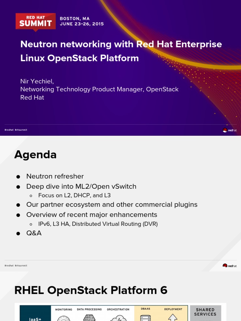 Openstack Neutron RedHat | PDF | I Pv6 | Computer Network