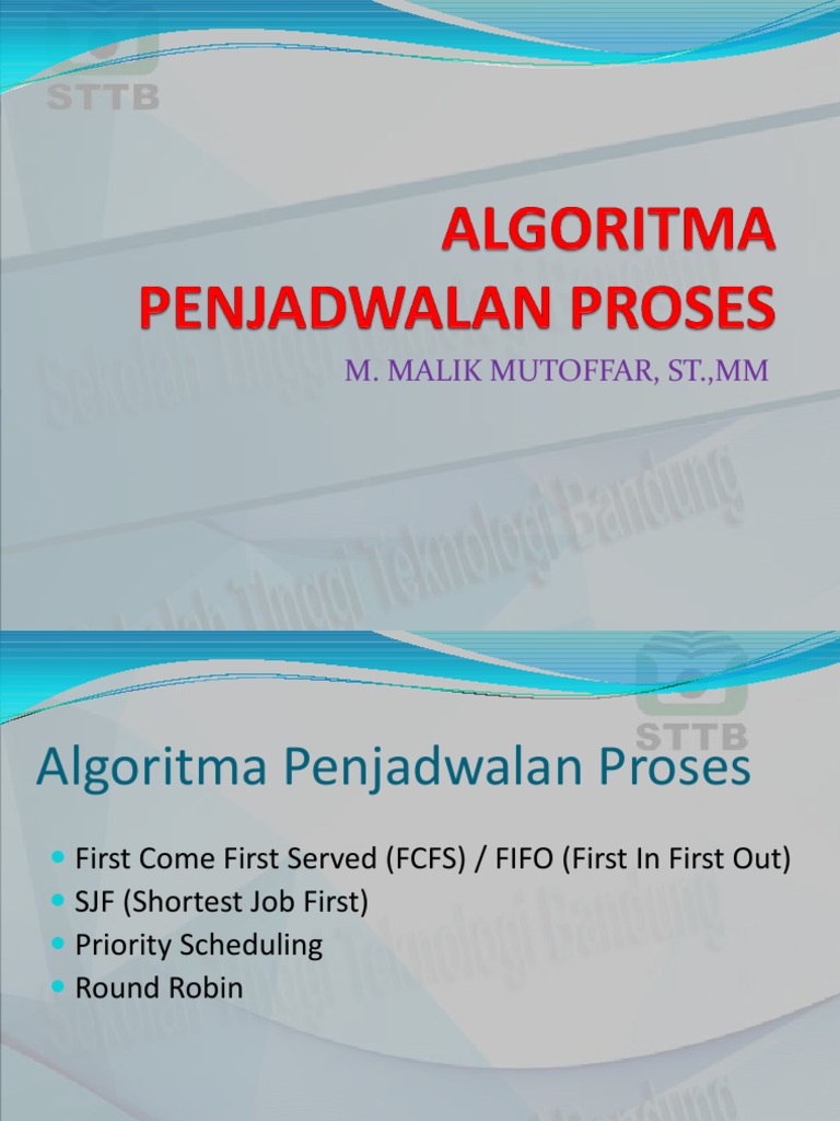 Algoritma Penjadwalan Proses | PDF