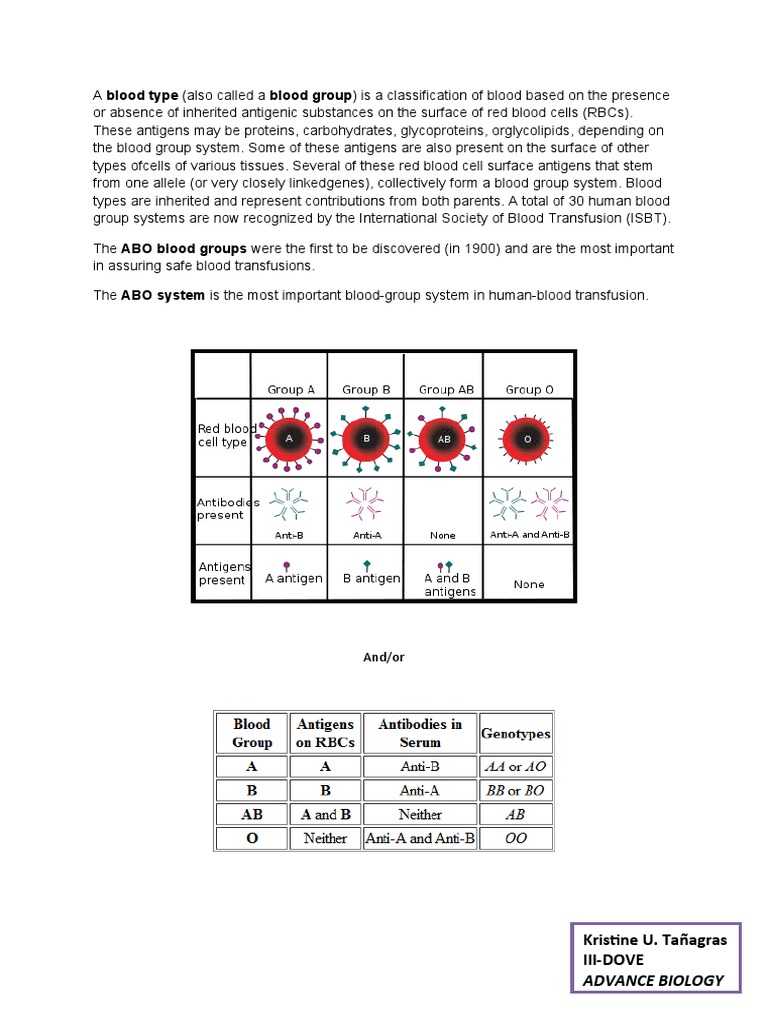 Bio Bloodgroups | PDF | Wellness