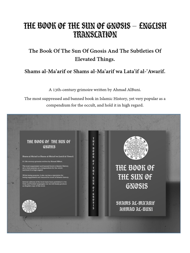 The Book of Sun of Gnosis English Version | PDF | Books