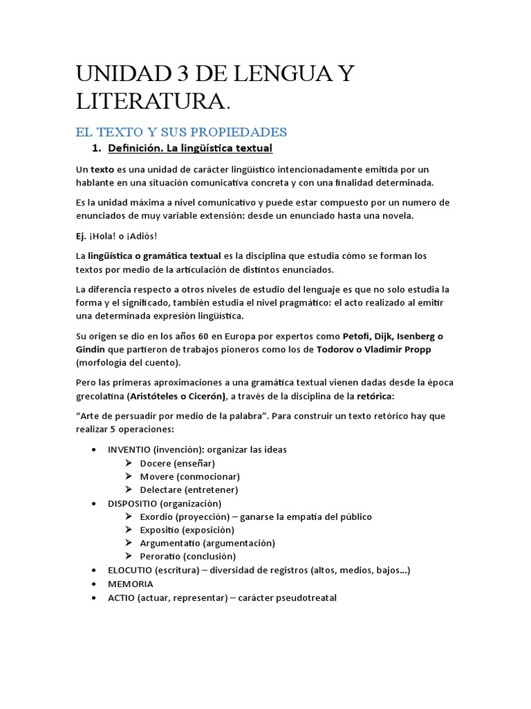 Unidad 3 de Lengua y Literatura | PDF | Comunicación | Poesía