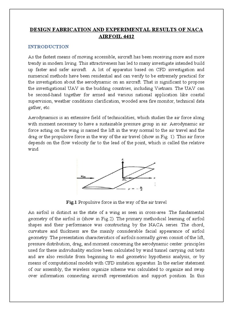 Naca Airfoil 4412 | PDF | Airfoil | Lift (Force)
